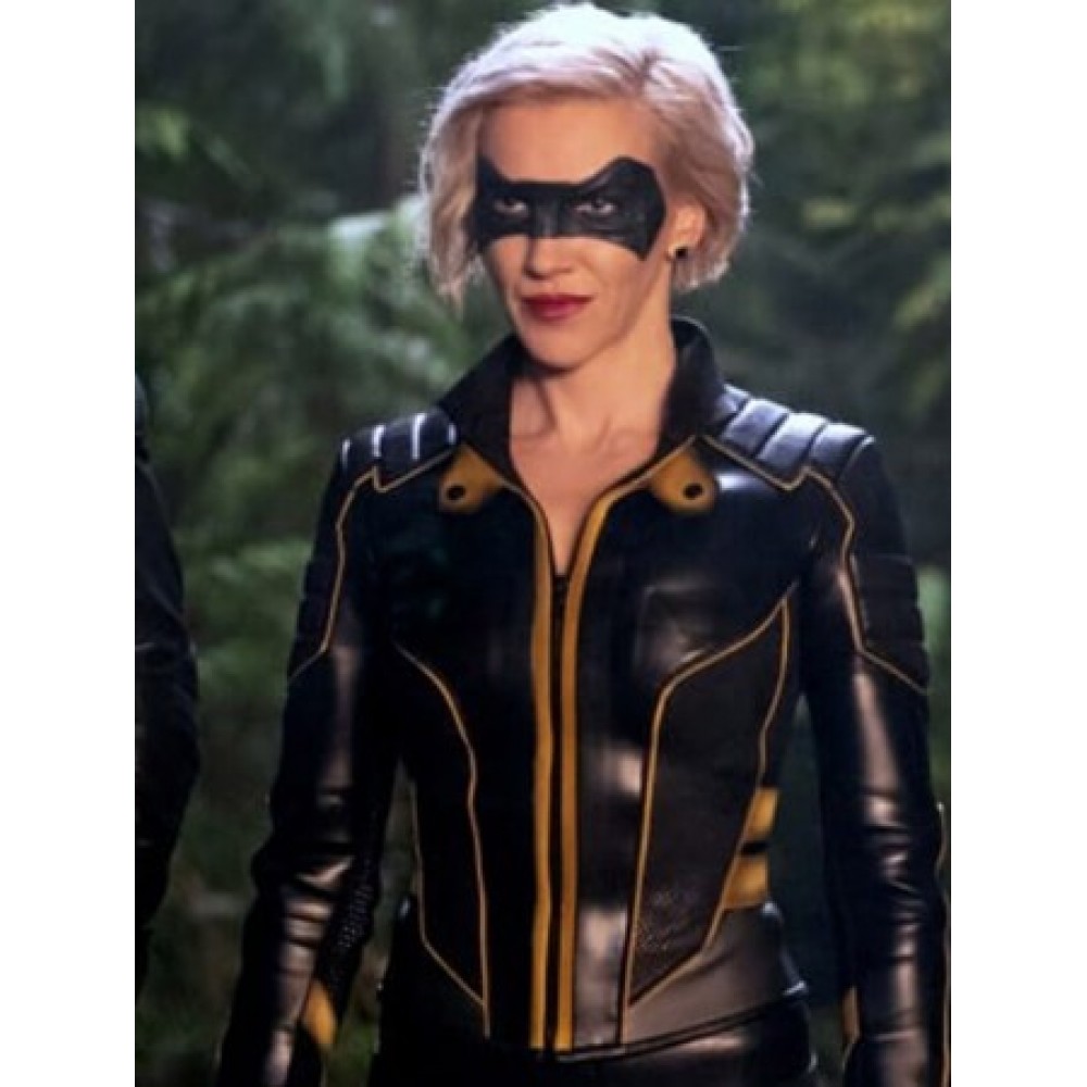 Arrow Spinoff Laurel Lance Black Leather Jacket